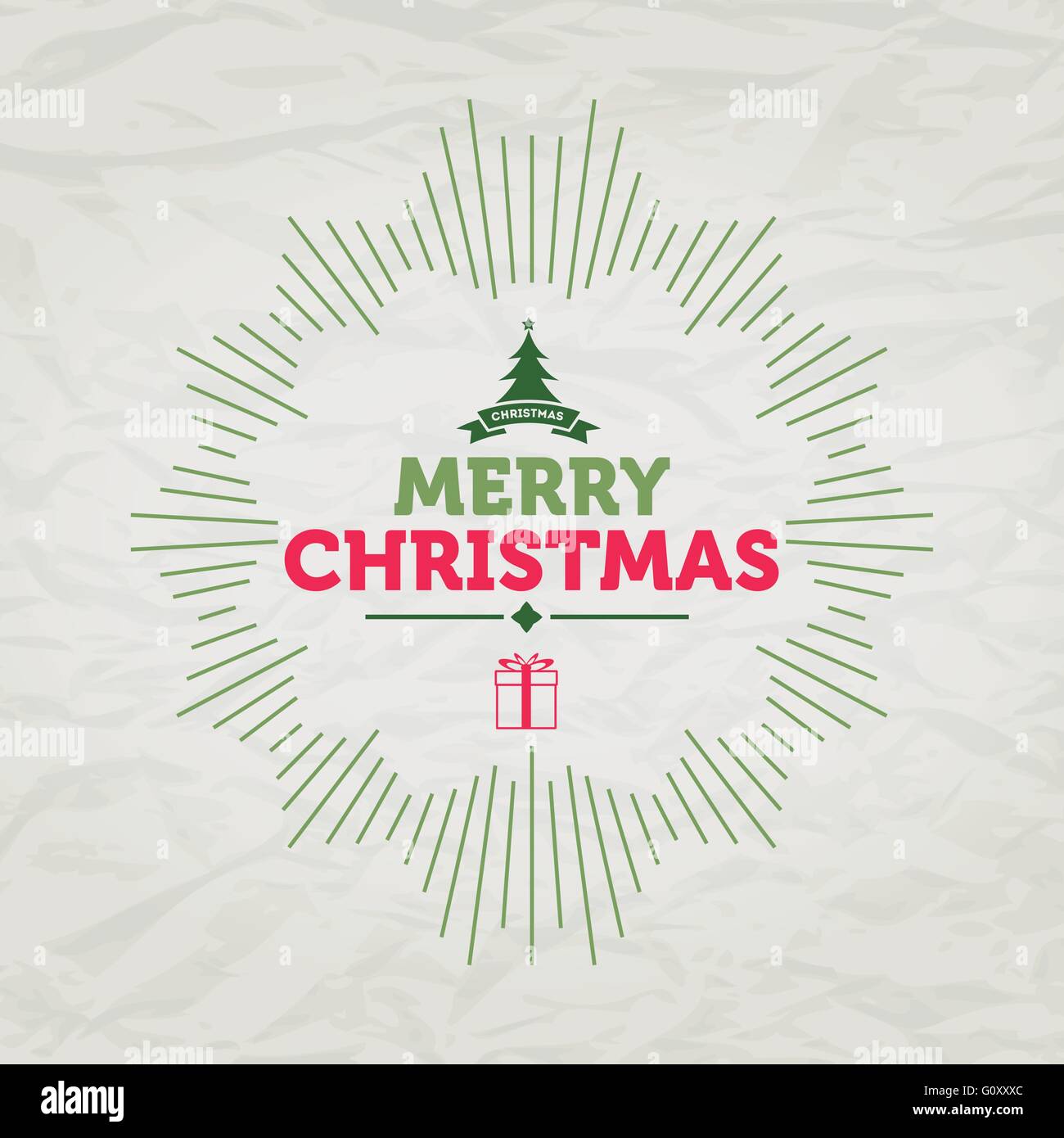 Vector Christmas typographic greeting card design Stock Vector Image ...