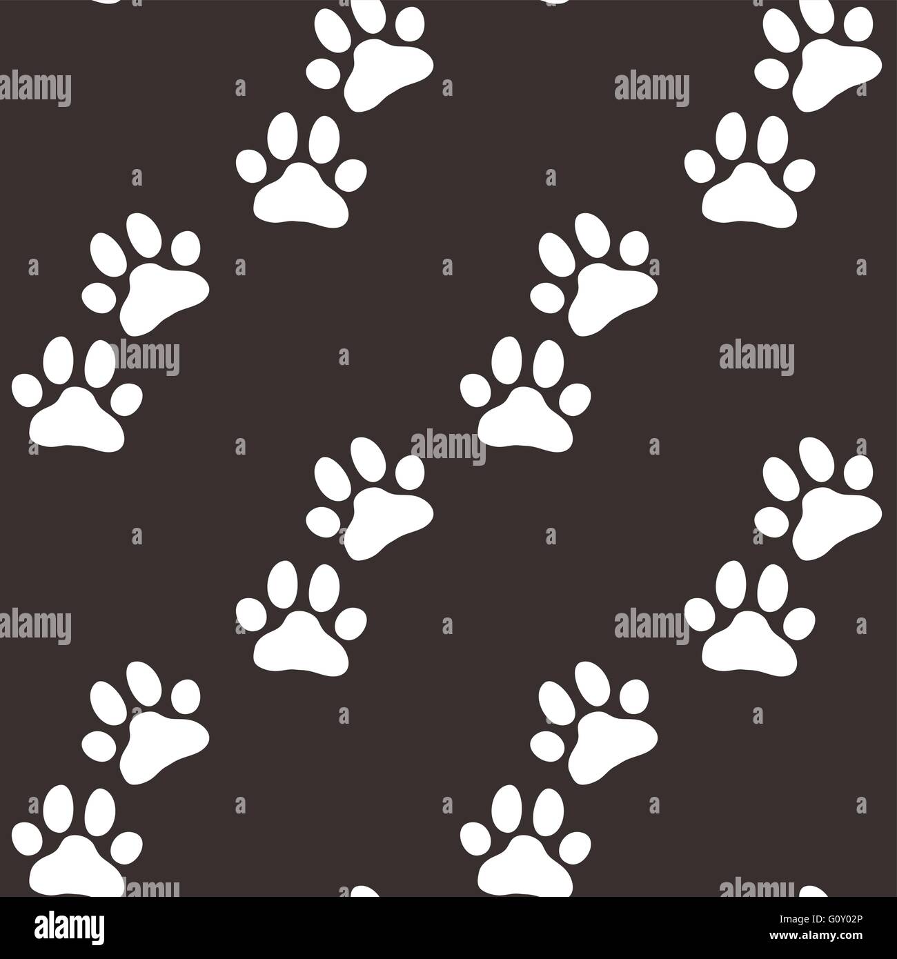 Paw zoo pattern. Brown vector for zoo design Stock Vector Image & Art ...