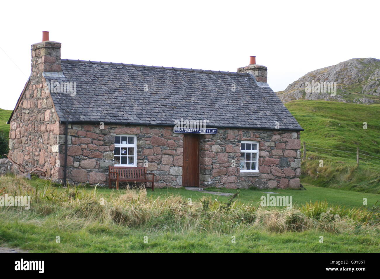 Iona Gallery & Pottery, Isle of Iona, Scotland Stock Photo - Alamy