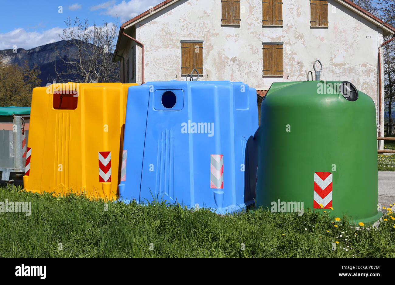 Plastic bottles recycling collection bin hi-res stock photography and ...