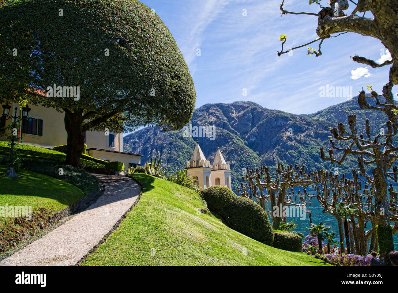 The Villa del Balbianello on Lake Como Italy Stock Photo - Alamy