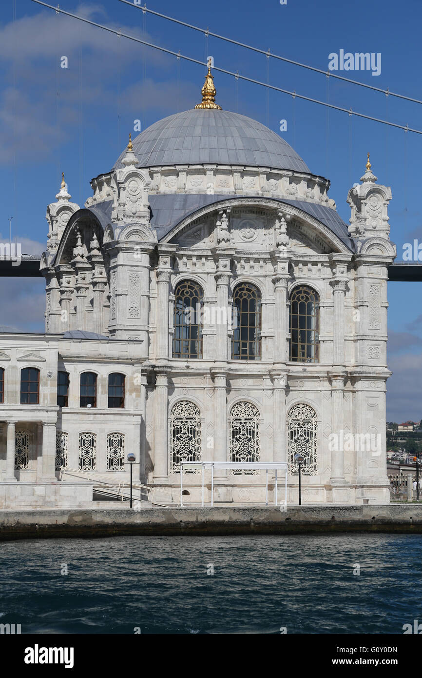Ortakoy Buyuk Mecidiye Mosque in Istanbul City, Turkey Stock Photo - Alamy