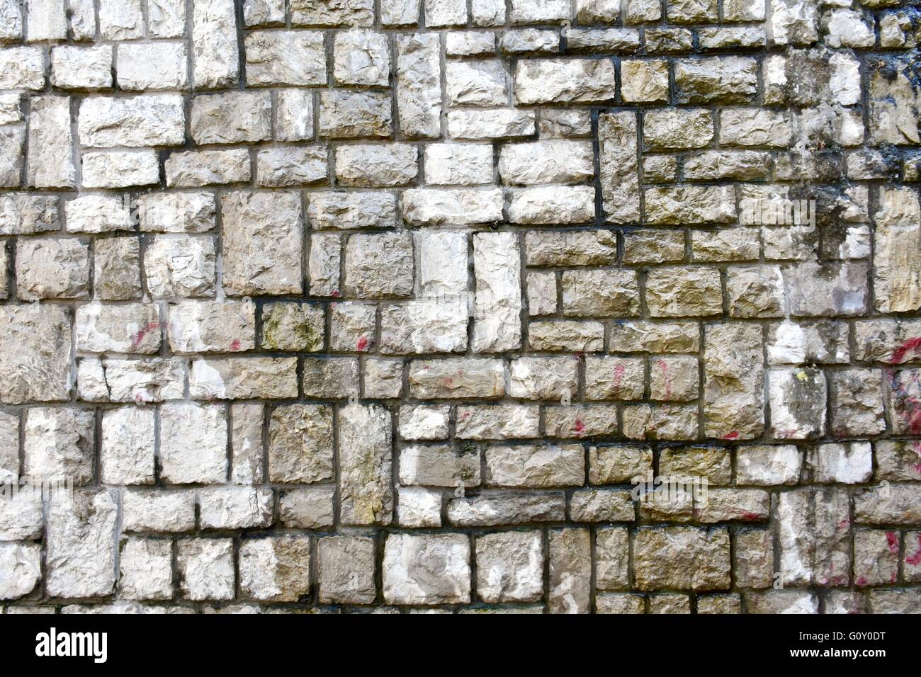 Brick wall with layered design patter Stock Photo - Alamy