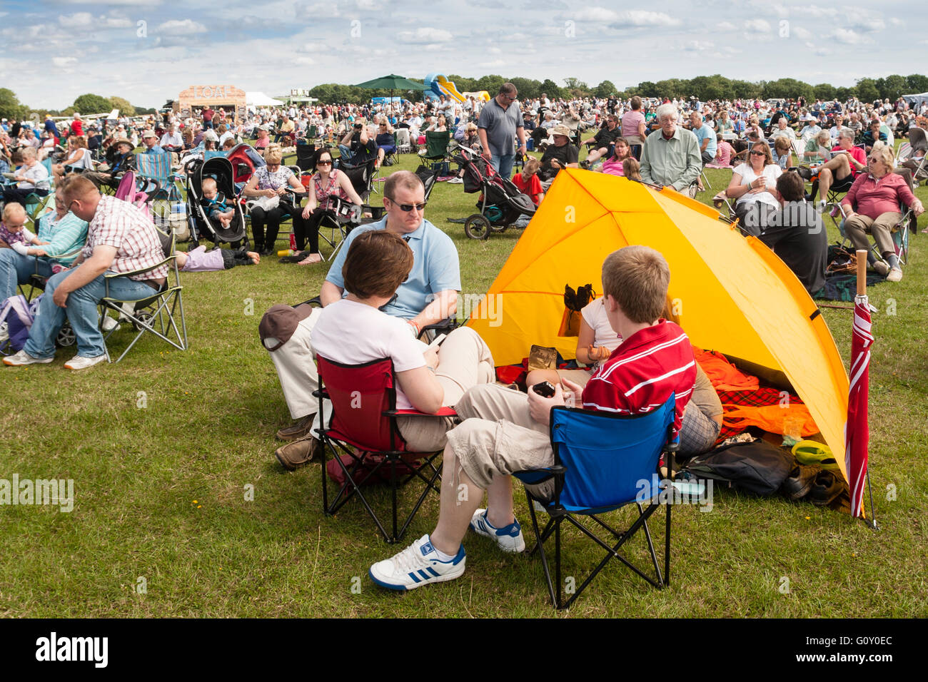 Summer air show crowds uk Stock Photo - Alamy