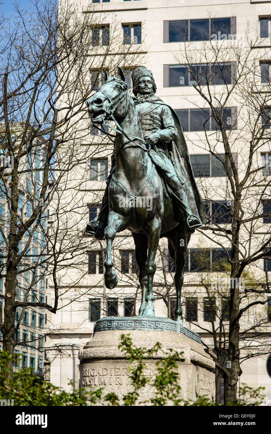 Brigadier General Count Casimir Pulaski statue, Freedom Plaza ...