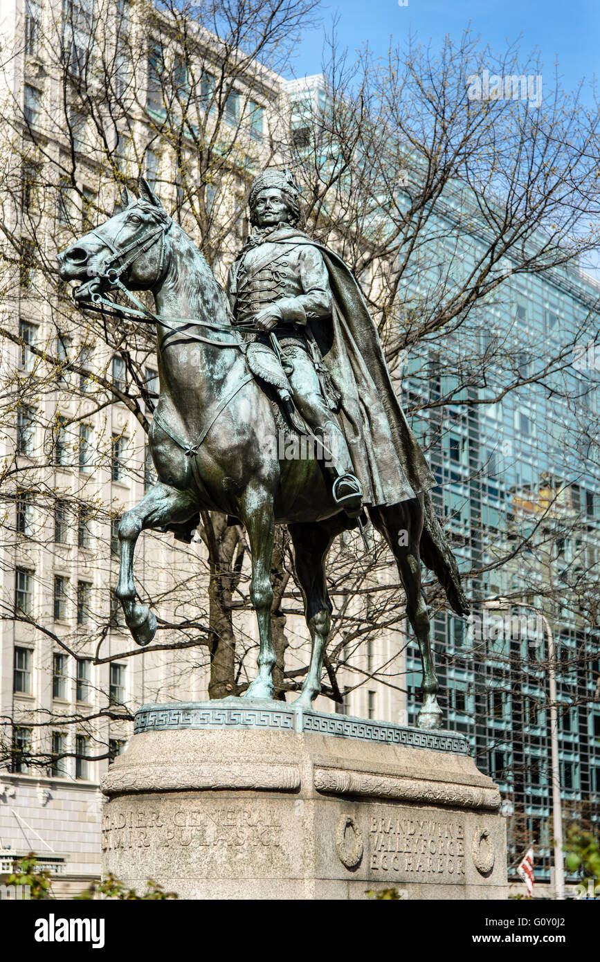 Brigadier General Count Casimir Pulaski statue, Freedom Plaza ...