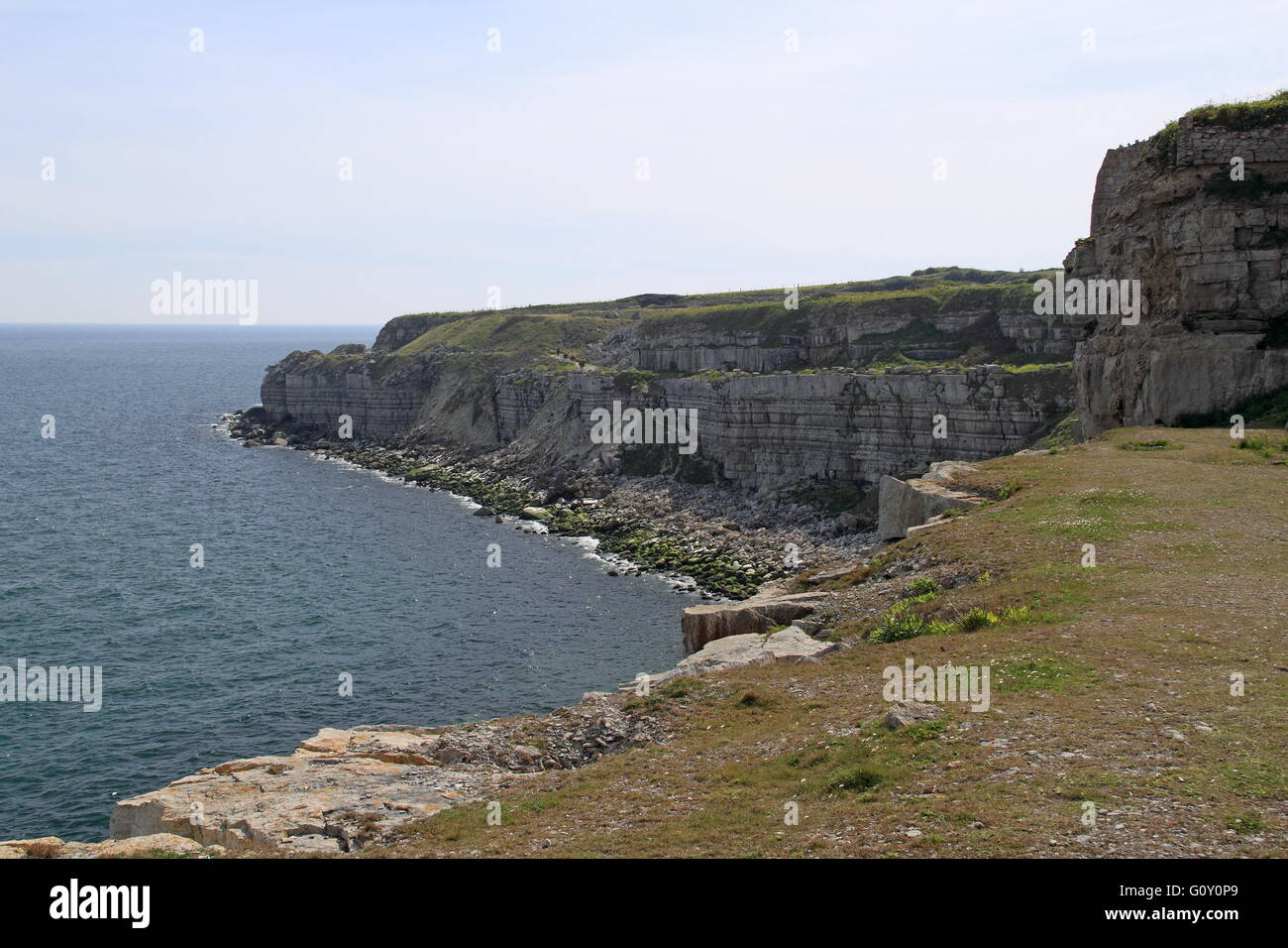 Freshwater Bay and God Nore headland, Portland, Jurassic Coast, Dorset ...