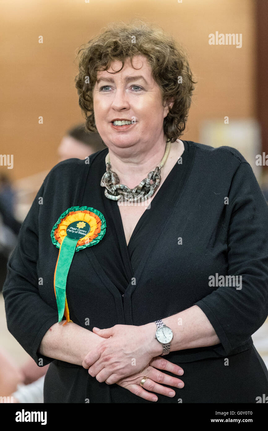 Llanelli, Wales, May6, 2016: Helen Mary Jones prepares to give an ...