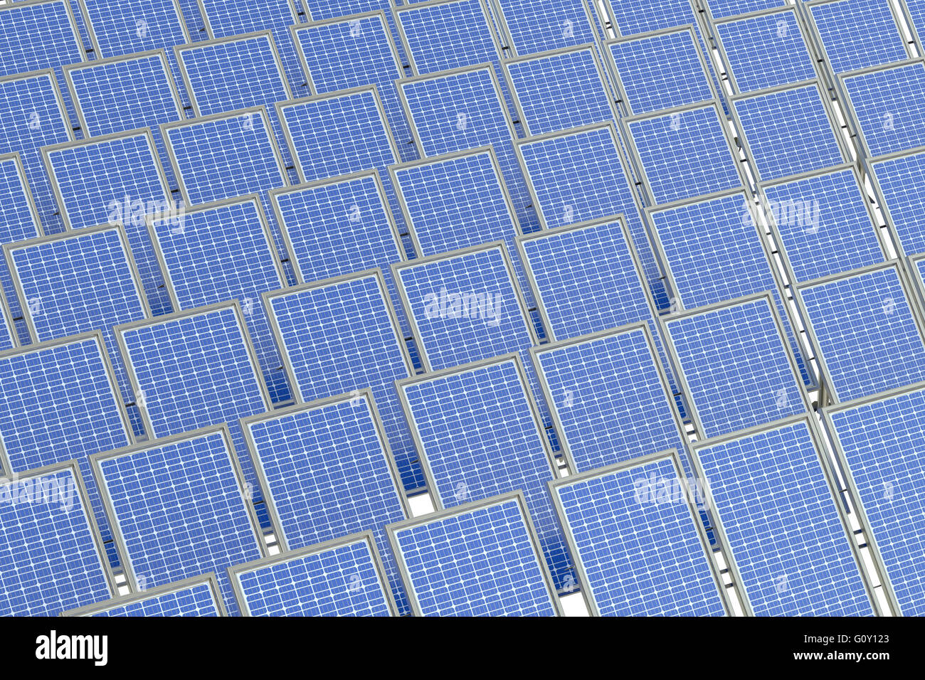 Solar Panels, 3D rendering isolated on white background Stock Photo - Alamy