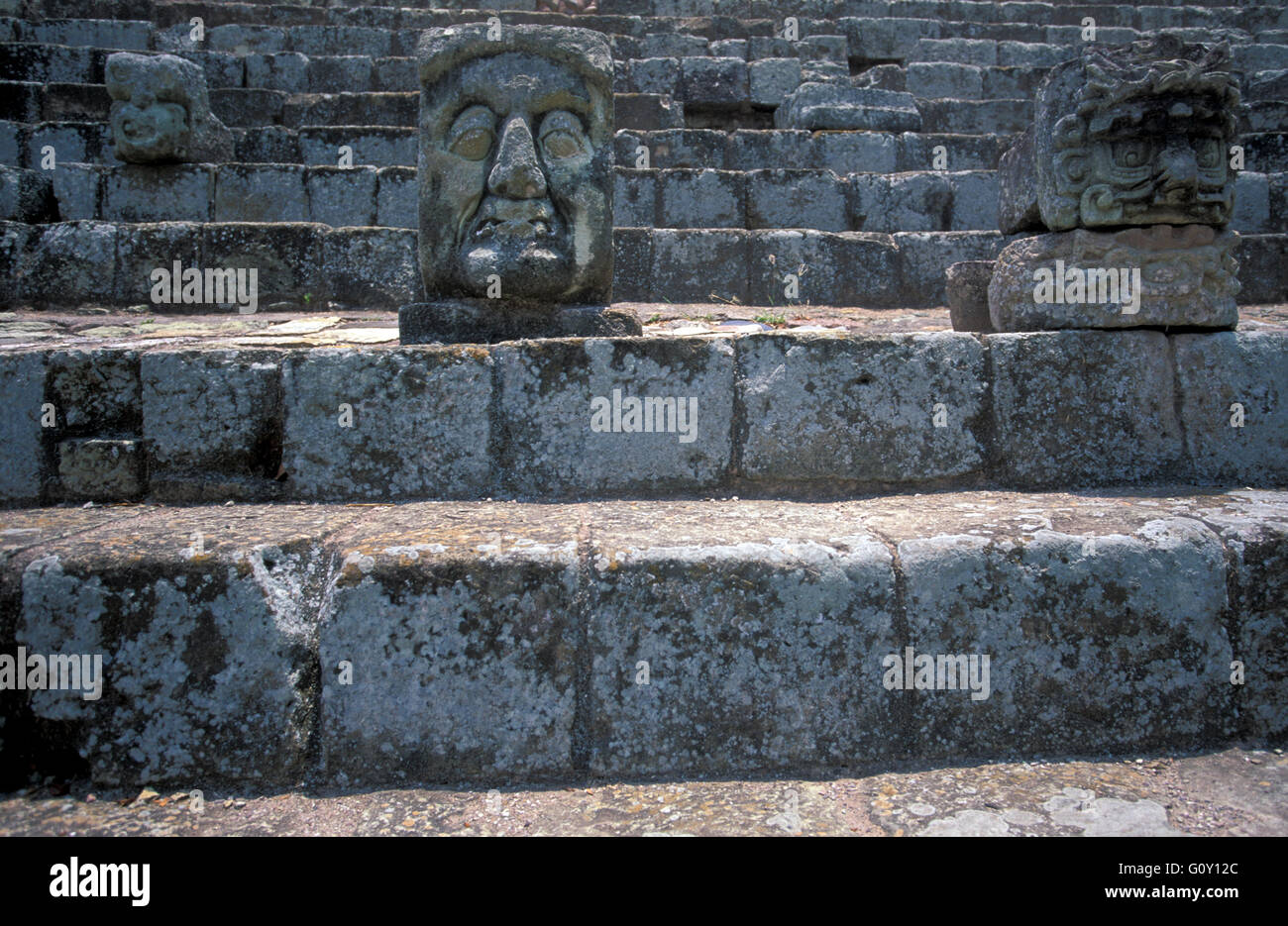 Honduras copan archaeological site maya civilization l grotesque ...