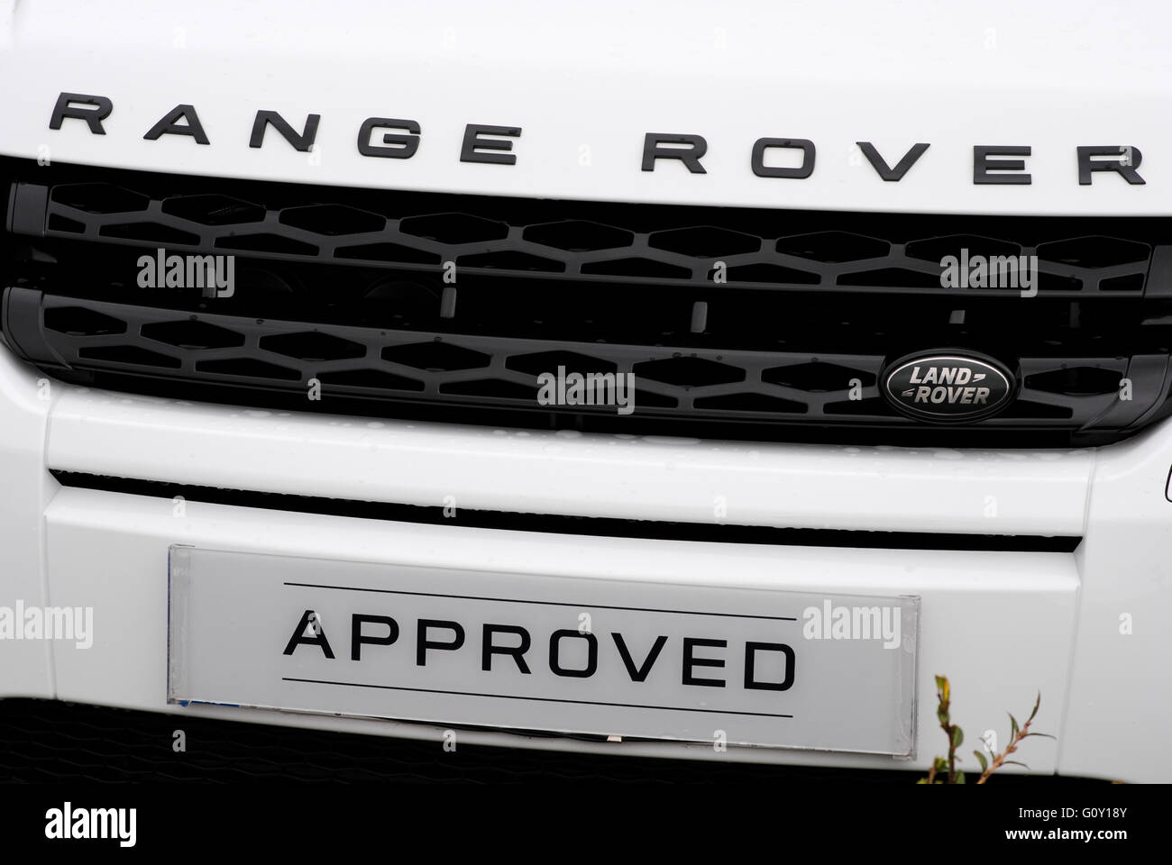 Range Rover approved car centre Stock Photo - Alamy