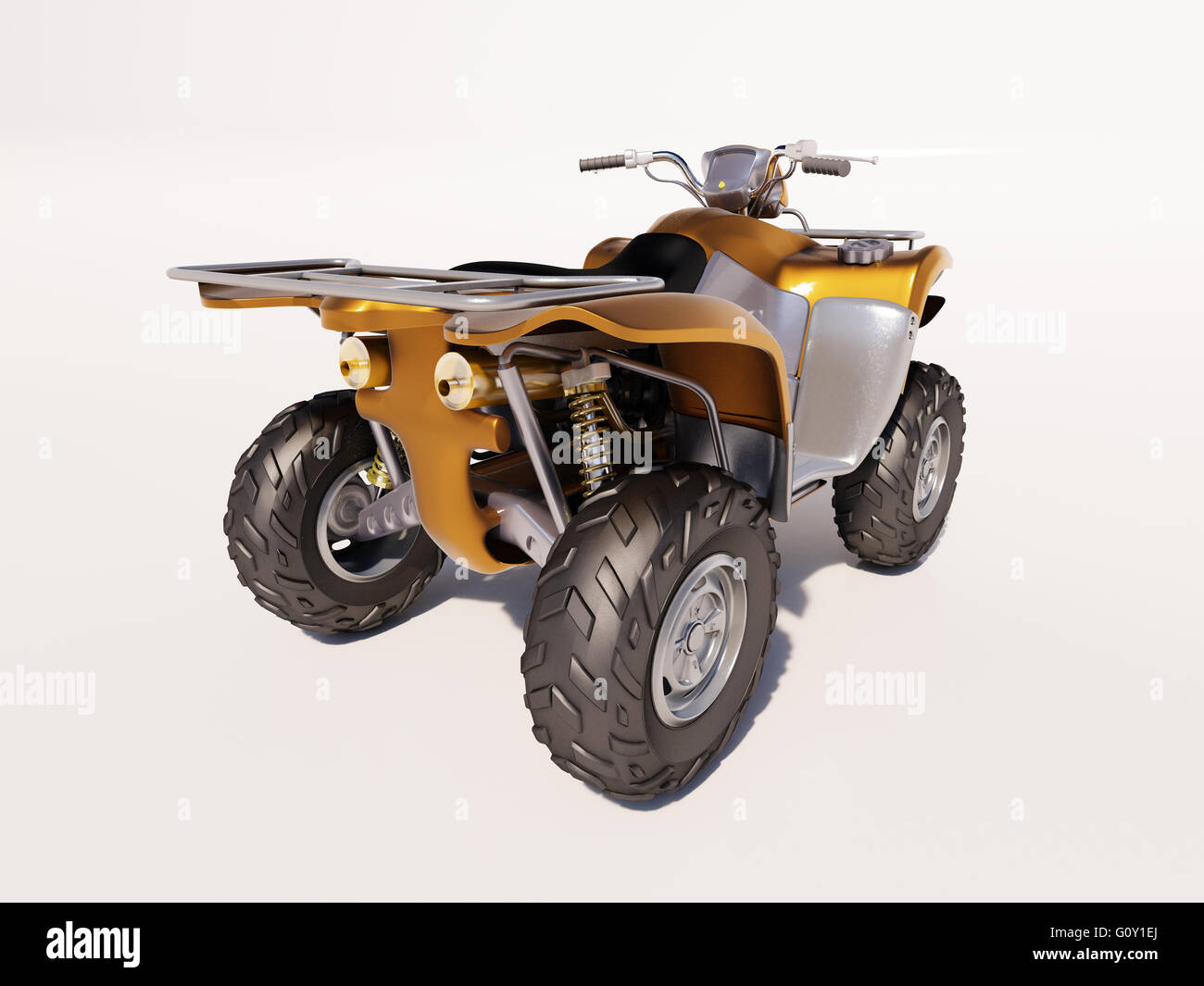 ATV quad bike, studio shooting, soft lighting Stock Photo - Alamy