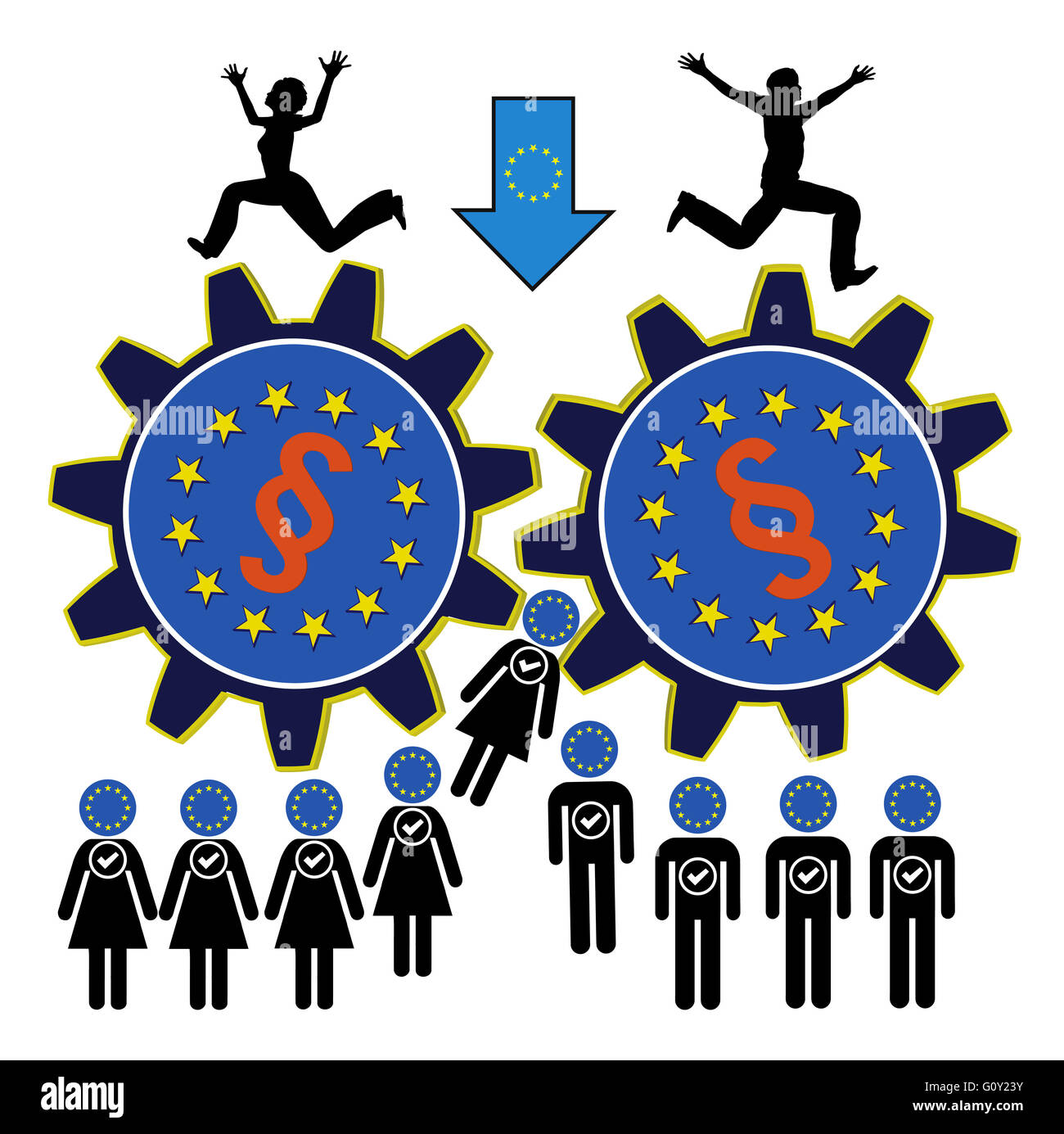 Scared of European Union Stock Photo - Alamy