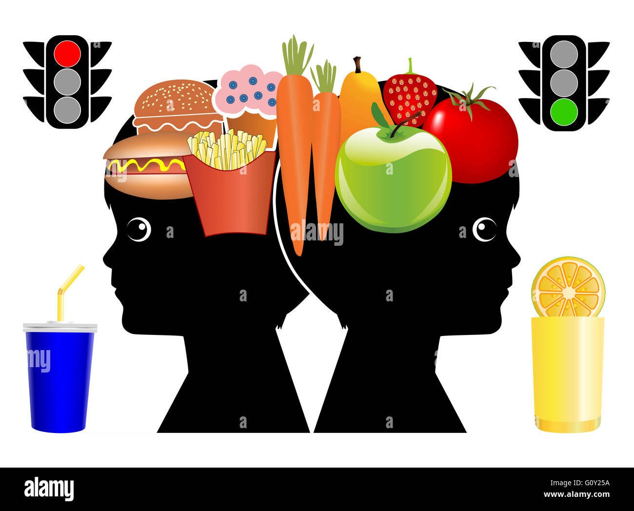 Teaching Kids Eating Habits Stock Photo - Alamy