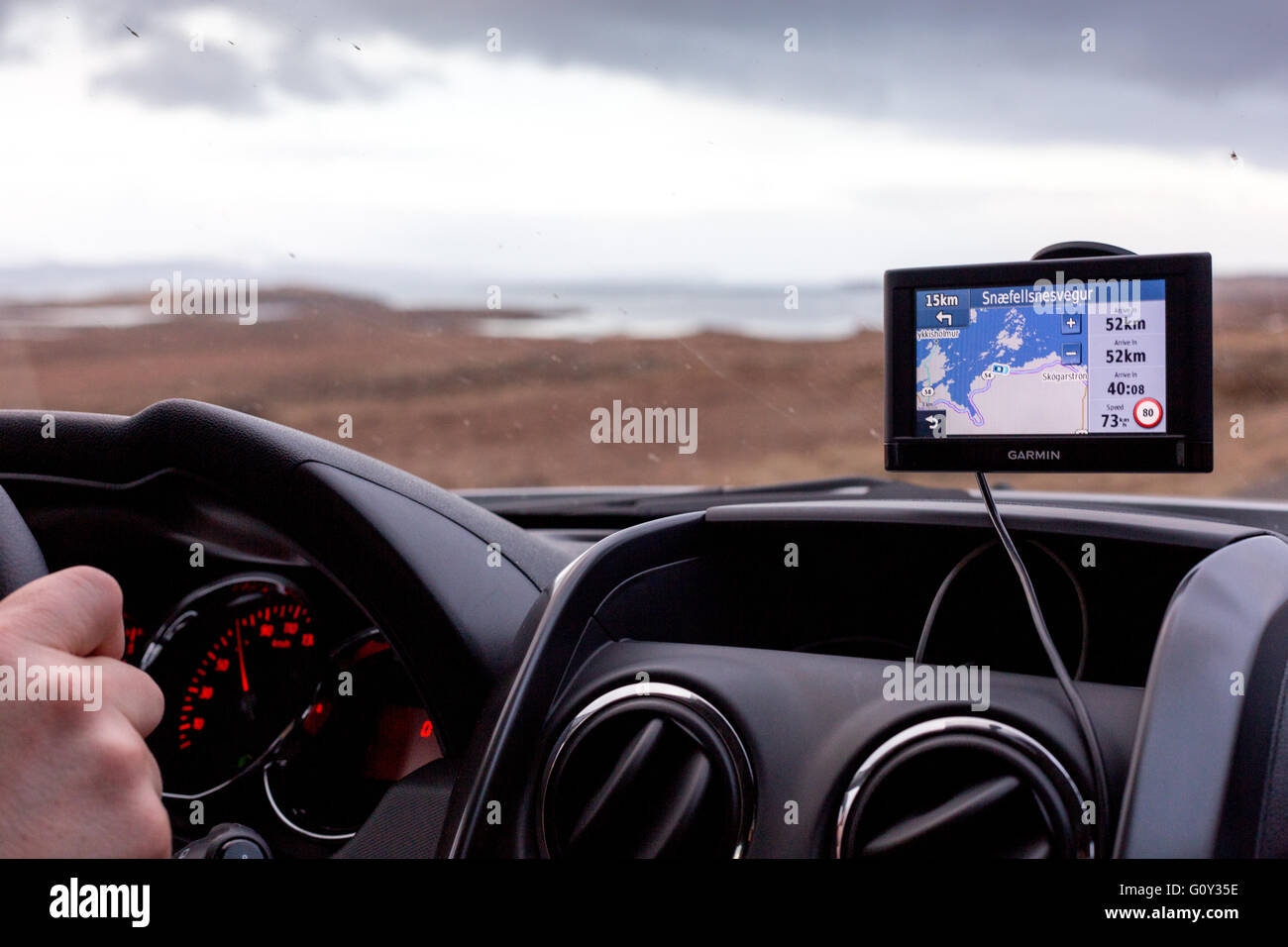 Car driving map hi-res stock photography and images - Alamy