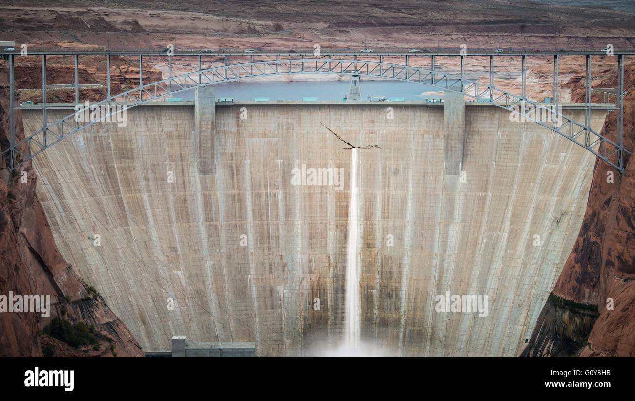 Glen canyon bridge dam hi-res stock photography and images - Alamy