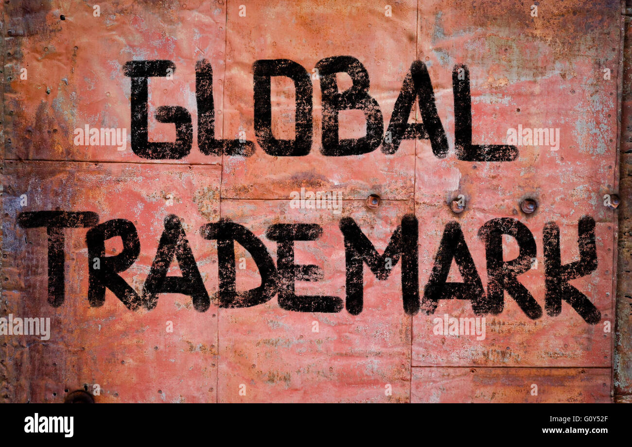 Global Trademark Concept Stock Photo - Alamy