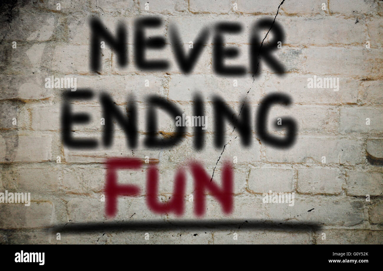 Never Ending Fun Concept Stock Photo - Alamy