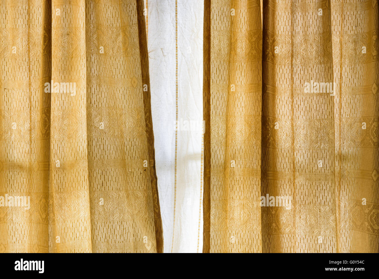 Vintage gold curtain background Stock Photo - Alamy