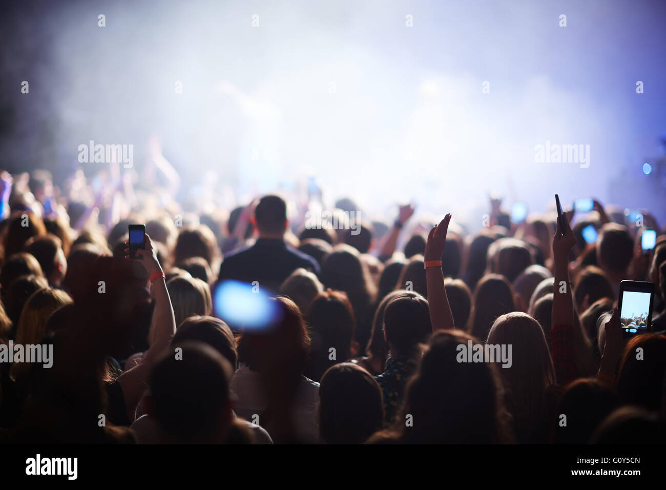 Crowd at festival Stock Photo - Alamy