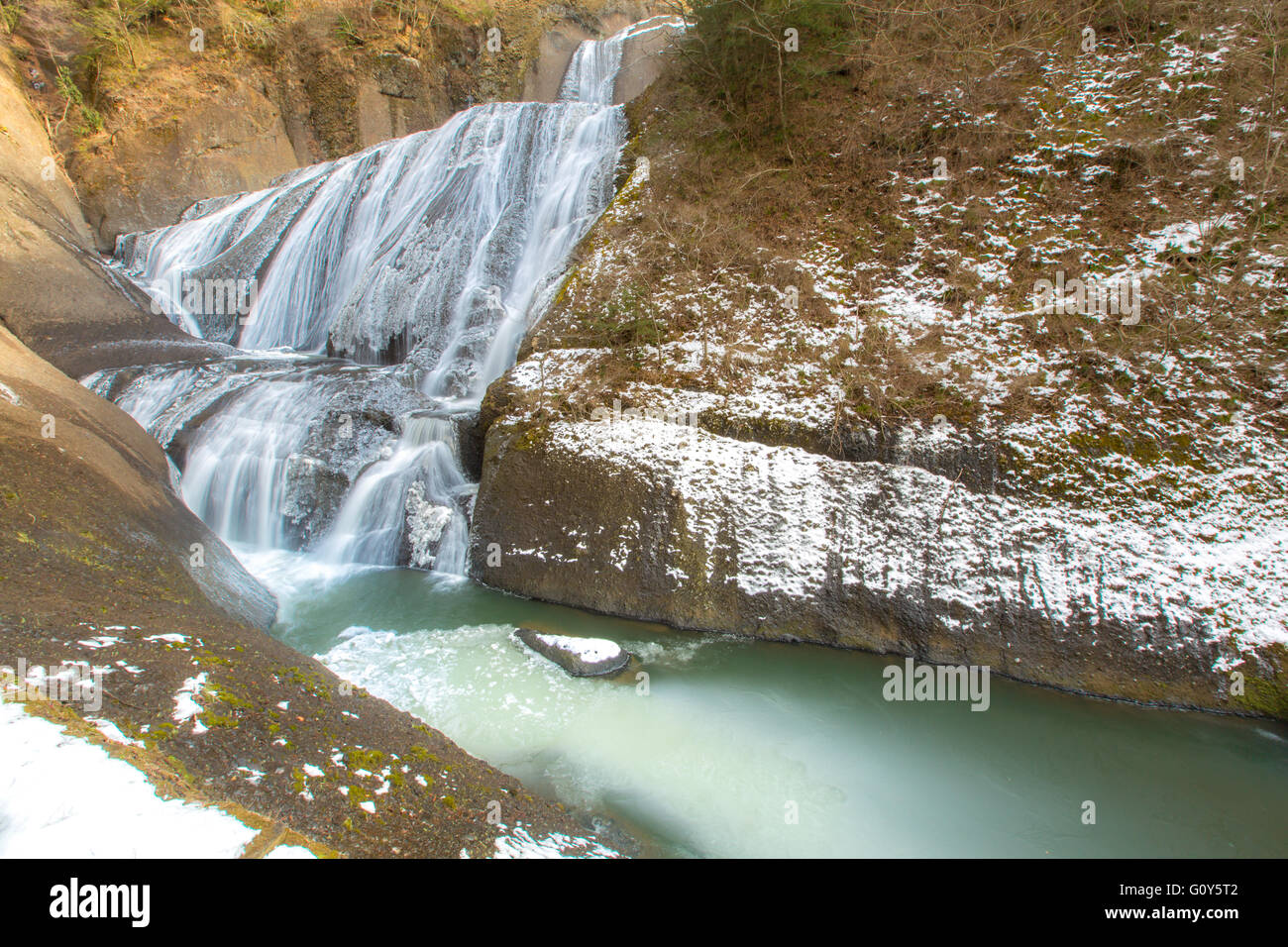 Fukuroda Falls Waterfall in Ibaraki Japan Winter Stock Photo - Alamy