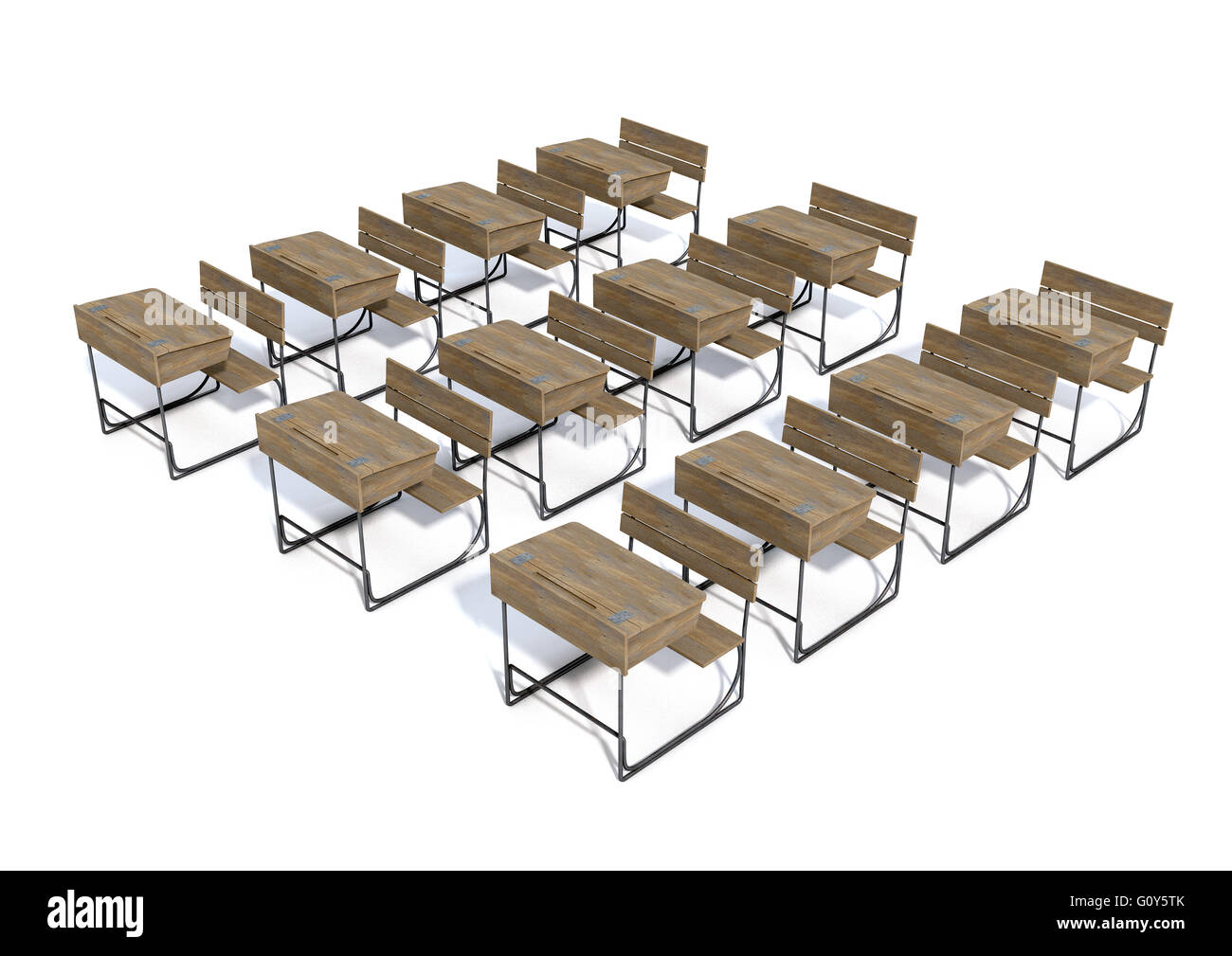 Metal poles set isolated Cut Out Stock Images & Pictures - Alamy