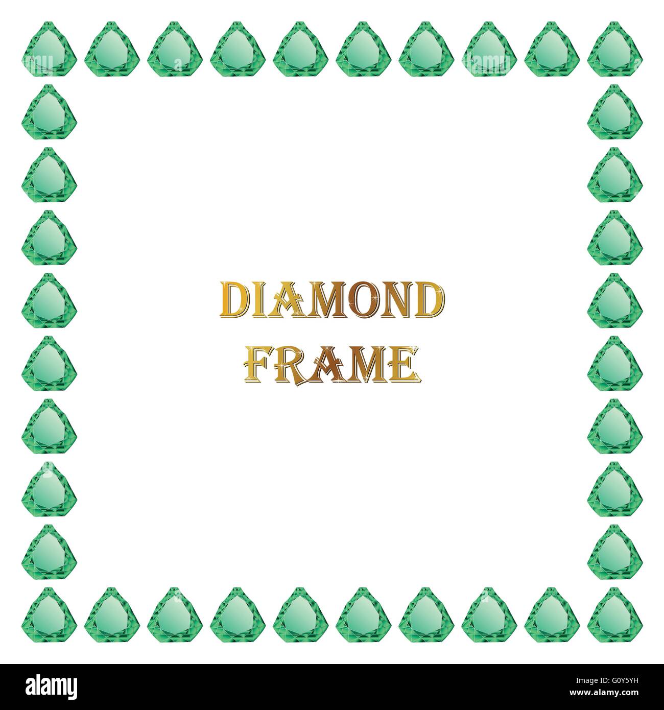 Frame isolated square jewels hi-res stock photography and images - Alamy