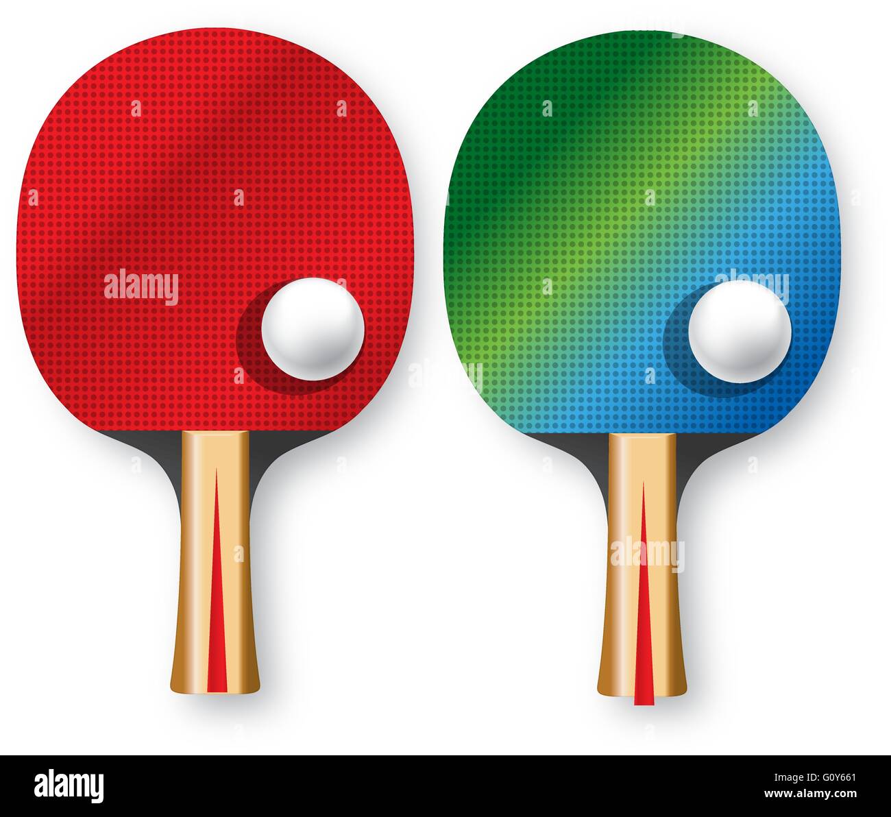 Two racket table tennis Stock Vector Images - Alamy