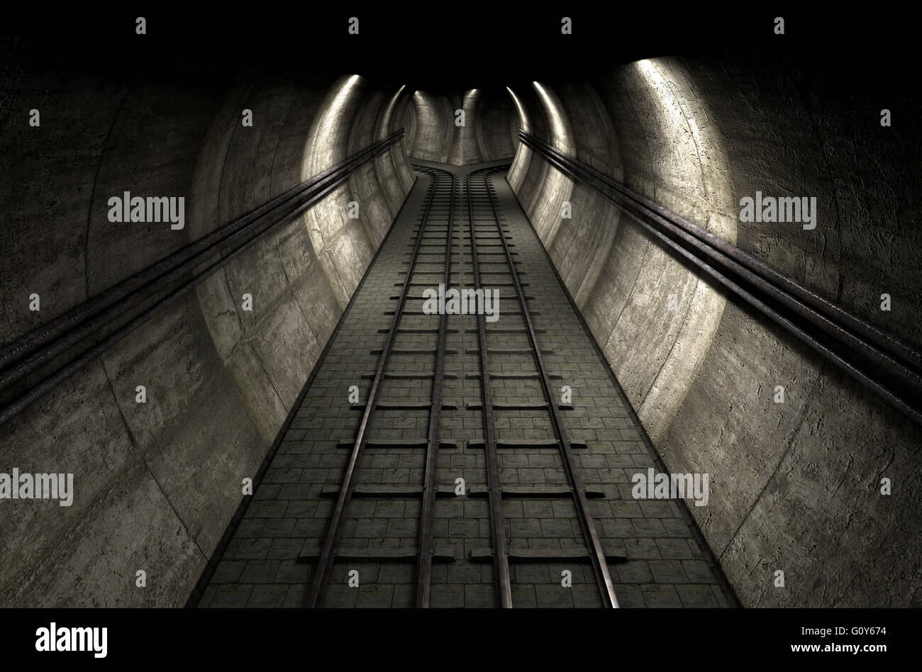 Brick train tunnel hi-res stock photography and images - Alamy