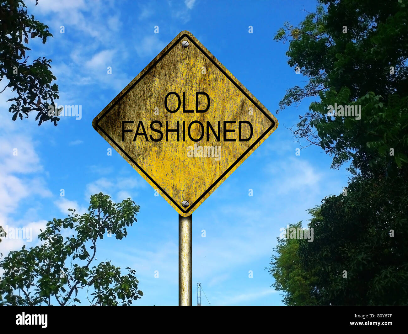 Old fashioned road sign hi-res stock photography and images - Alamy