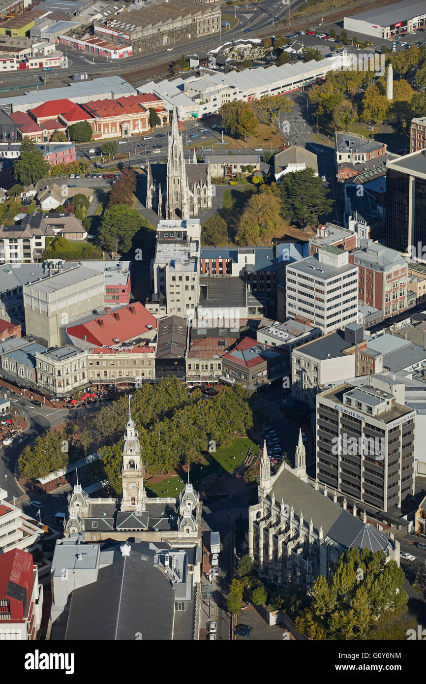 Dunedin the octagon aerial hi-res stock photography and images - Alamy