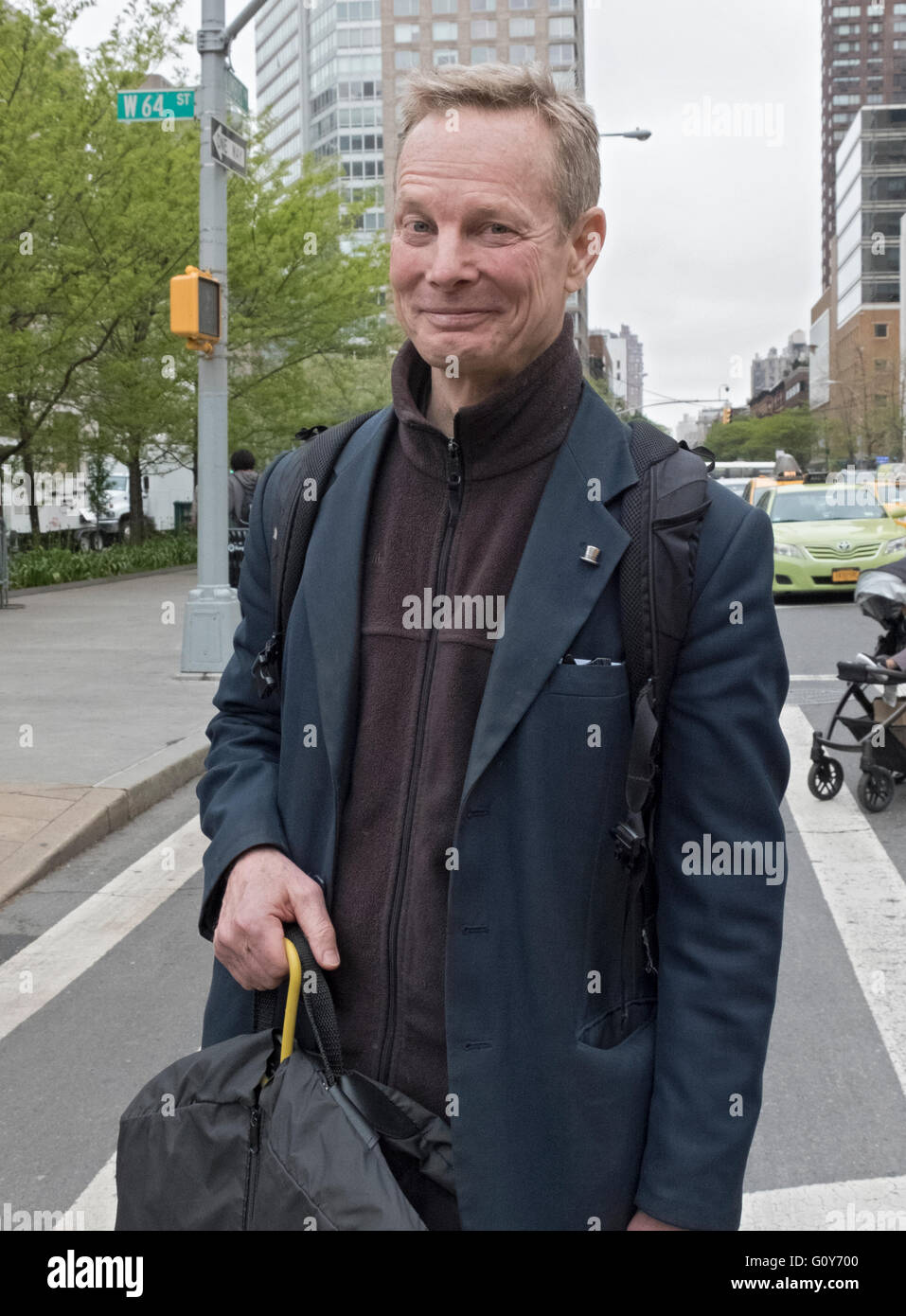 Portrait Of Actor Clown Comedian Bill Irwin Photographed Near Lincoln Center On The Upper West