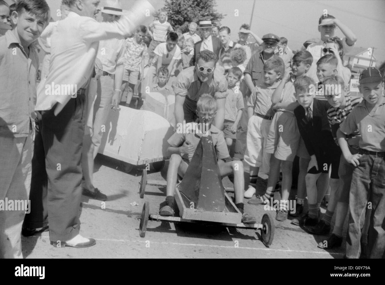 Start of Soapbox Auto Race During July 4th Celebration, Salisbury ...