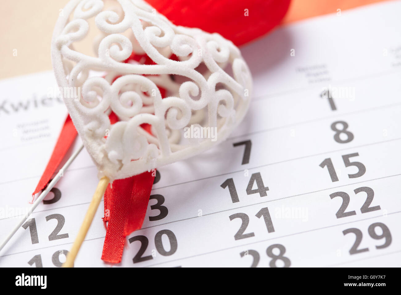 Hearts calendar hi-res stock photography and images - Alamy