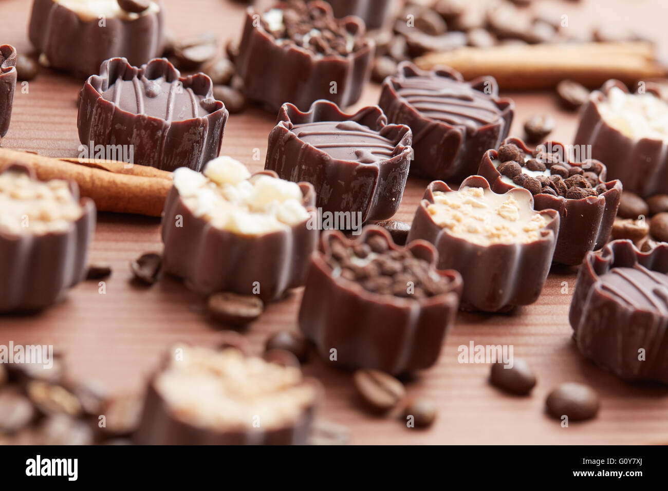 delicious chocolate candies Stock Photo - Alamy