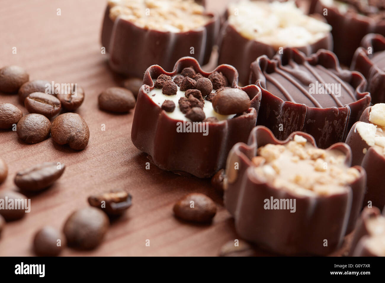 delicious chocolate candies Stock Photo - Alamy
