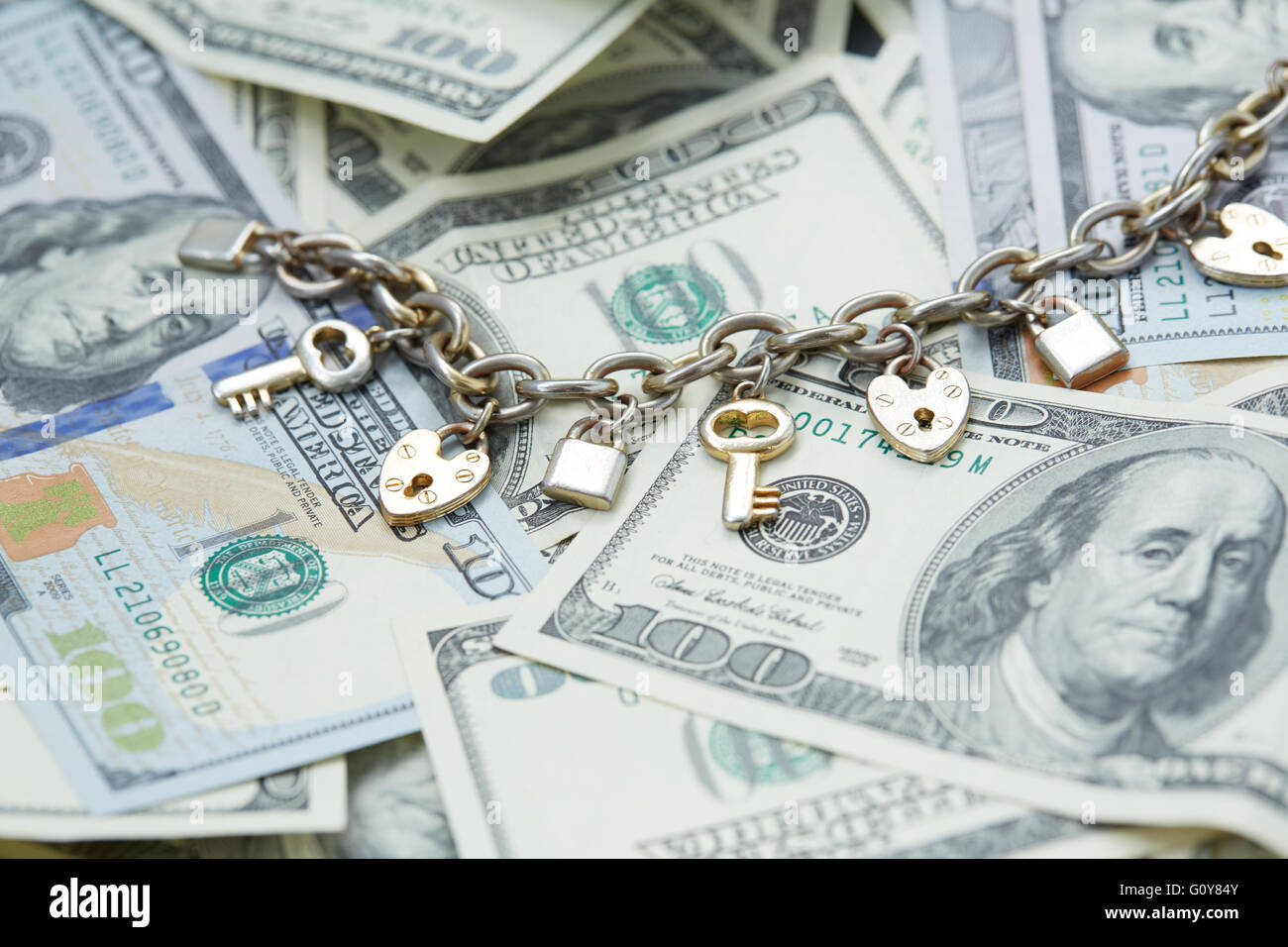 money - keys and locks Stock Photo - Alamy