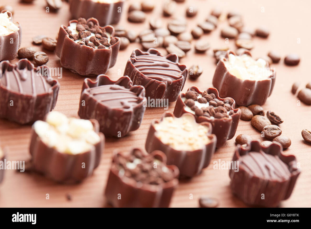 delicious chocolate candies Stock Photo - Alamy