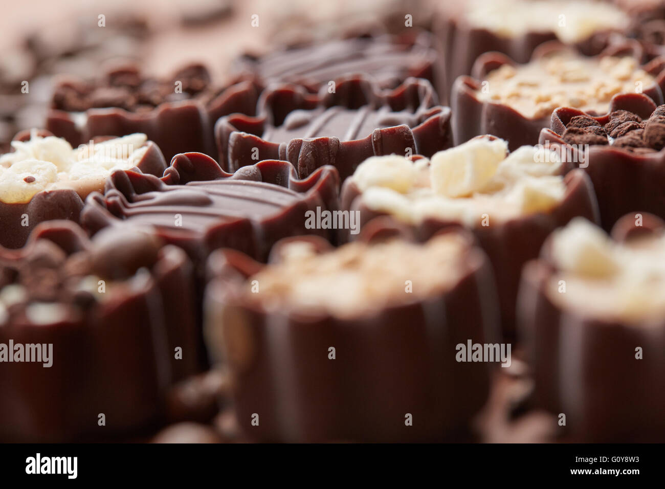 delicious chocolate candies Stock Photo - Alamy