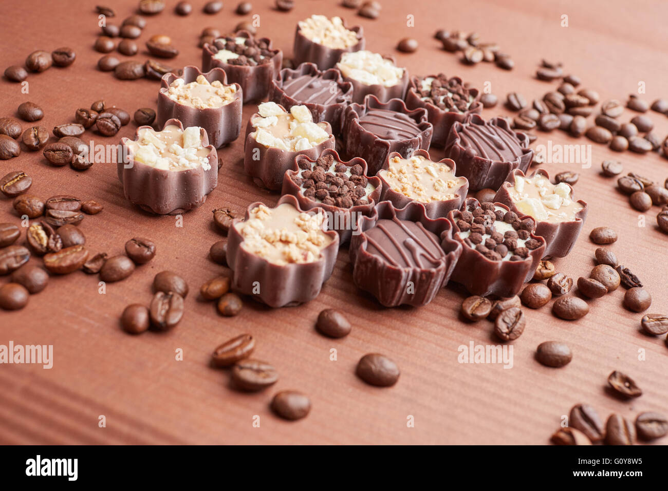 delicious chocolate candies Stock Photo - Alamy