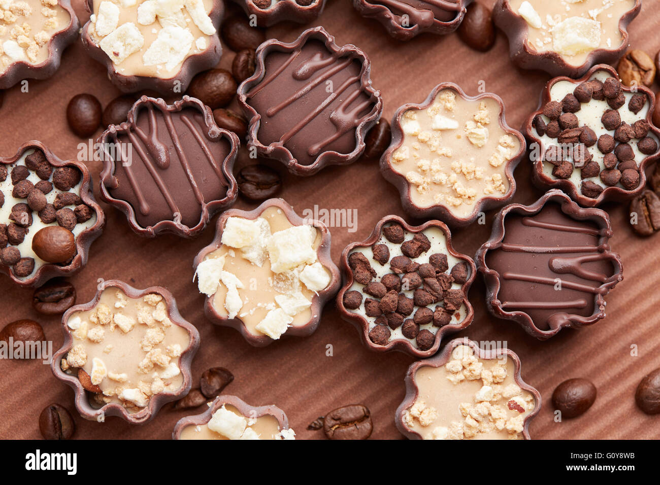 delicious chocolate candies Stock Photo - Alamy