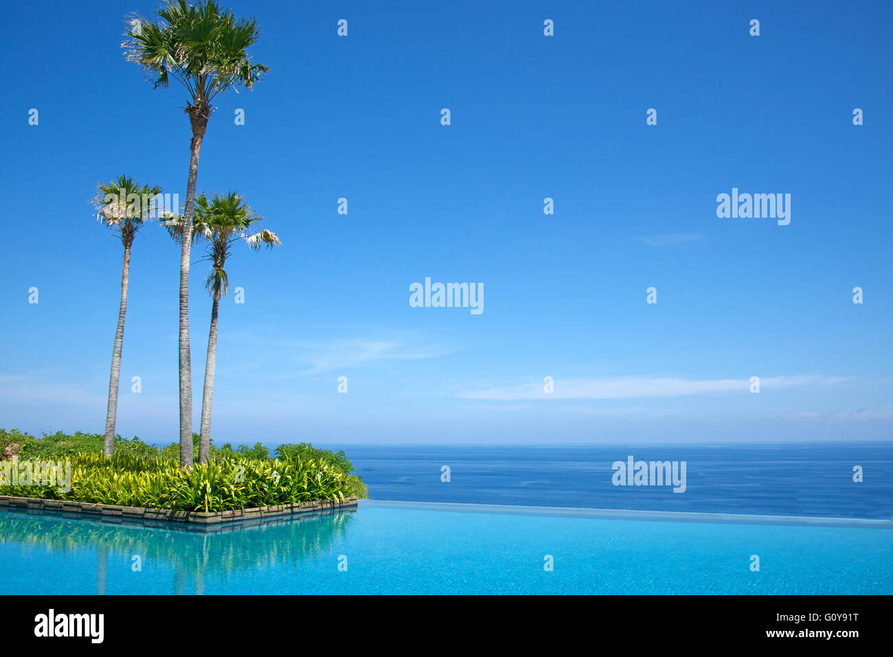 Infinity pool Alila Villas Resort Uluwatu Bali Indonesia Stock Photo ...