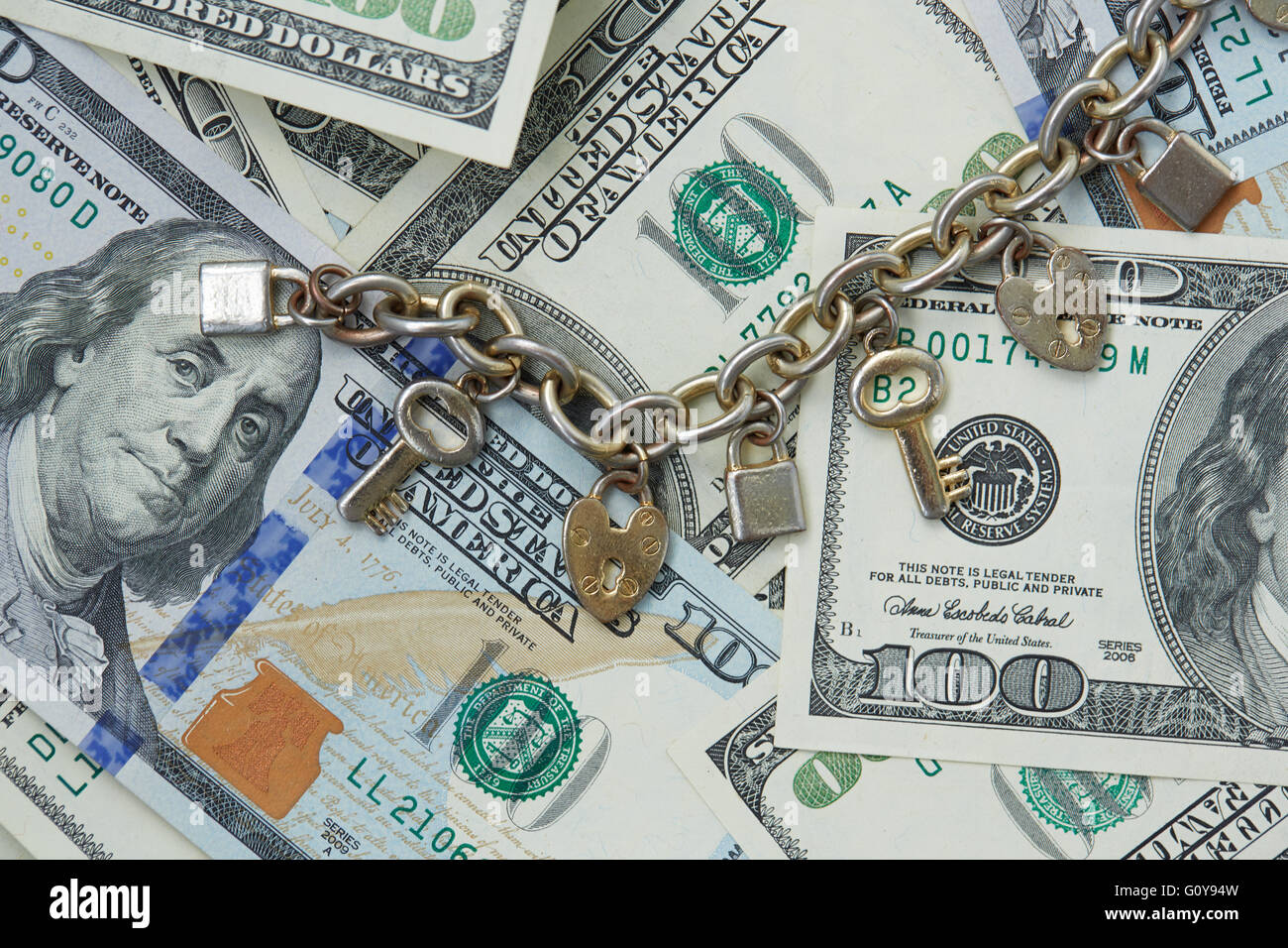 money - keys and locks Stock Photo - Alamy