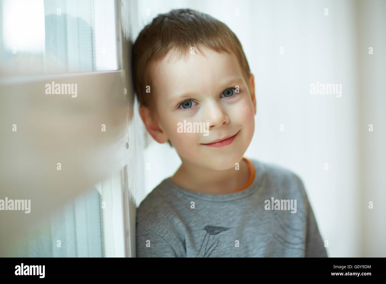 nice boy smiling Stock Photo - Alamy