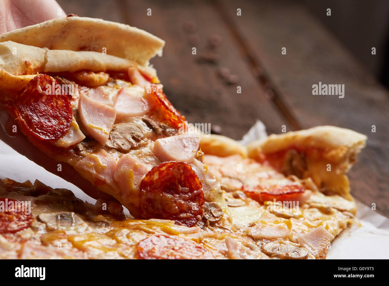 pizza close up Stock Photo - Alamy