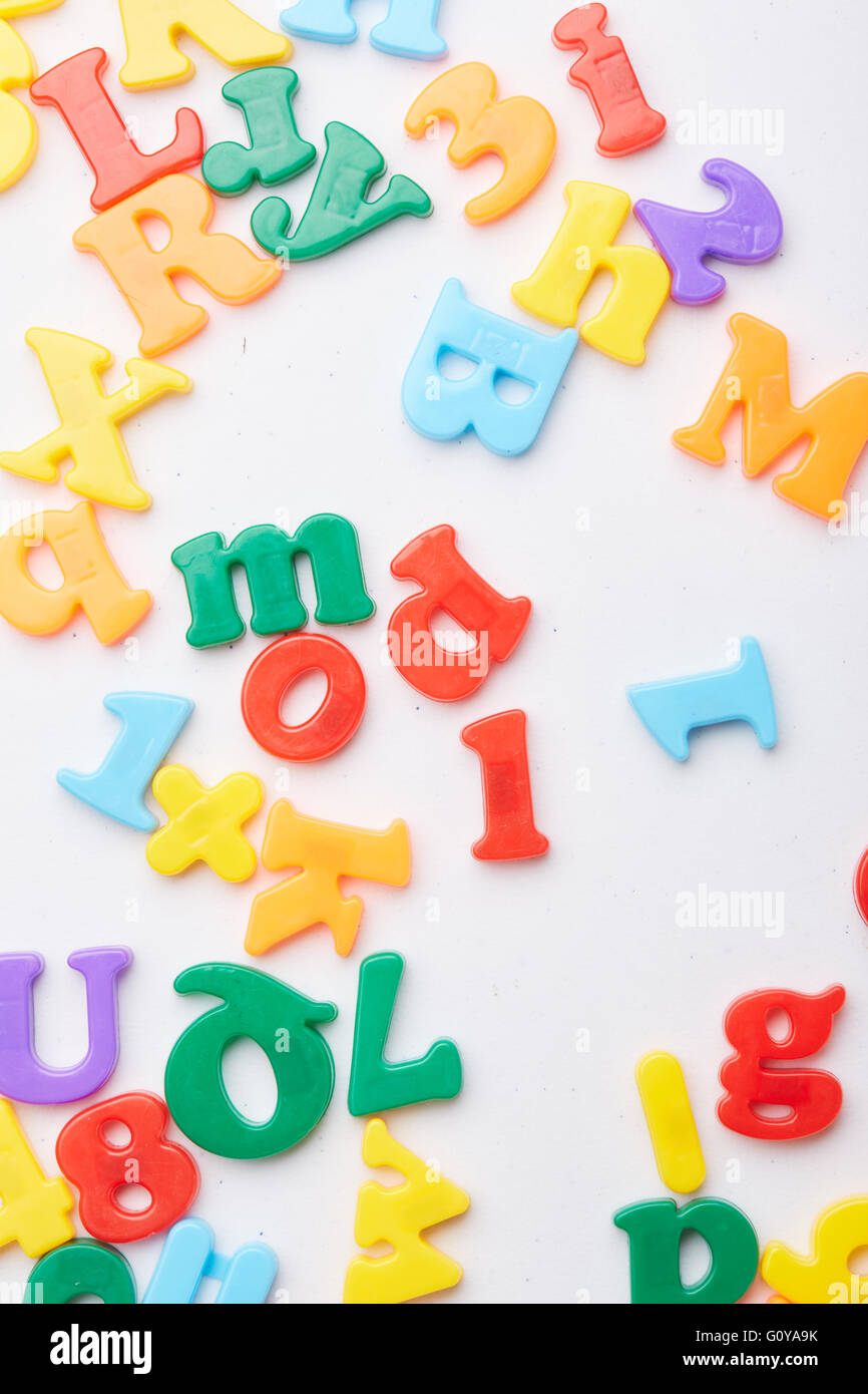 Magnetic fridge letters hi-res stock photography and images - Alamy