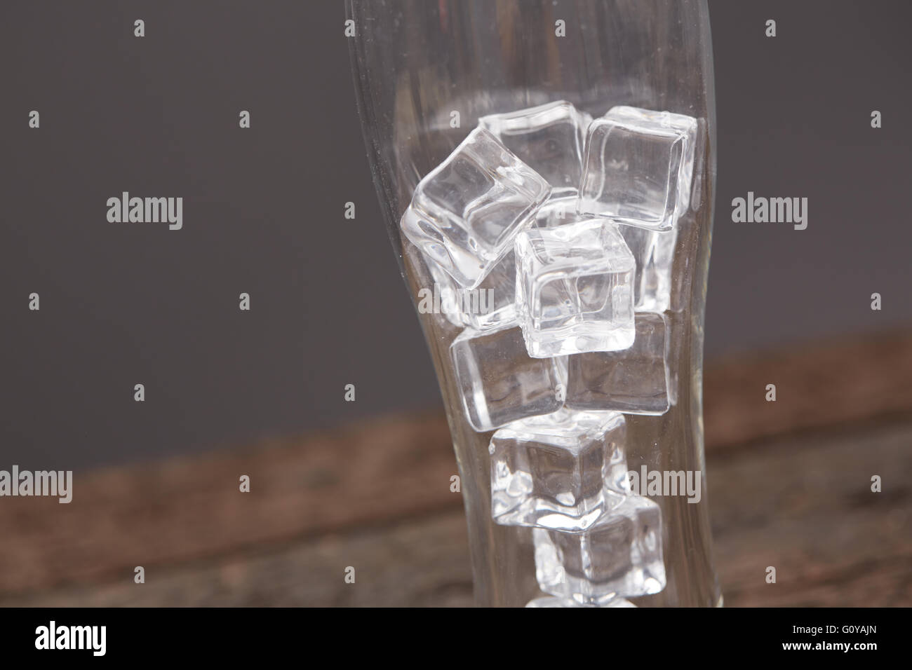 glass with ice Stock Photo - Alamy