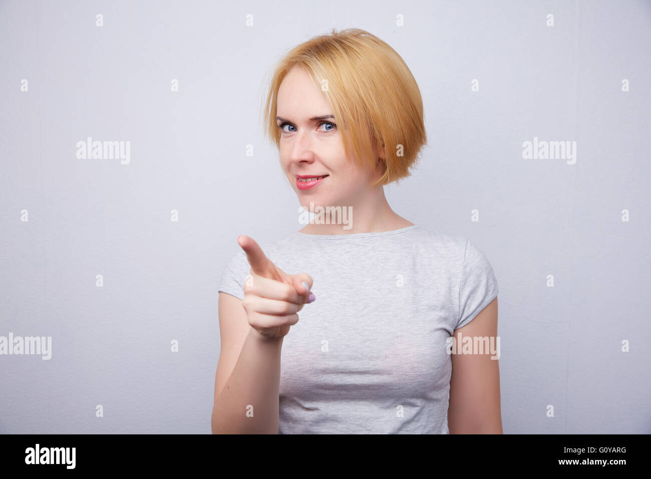 girl had an idea Stock Photo - Alamy