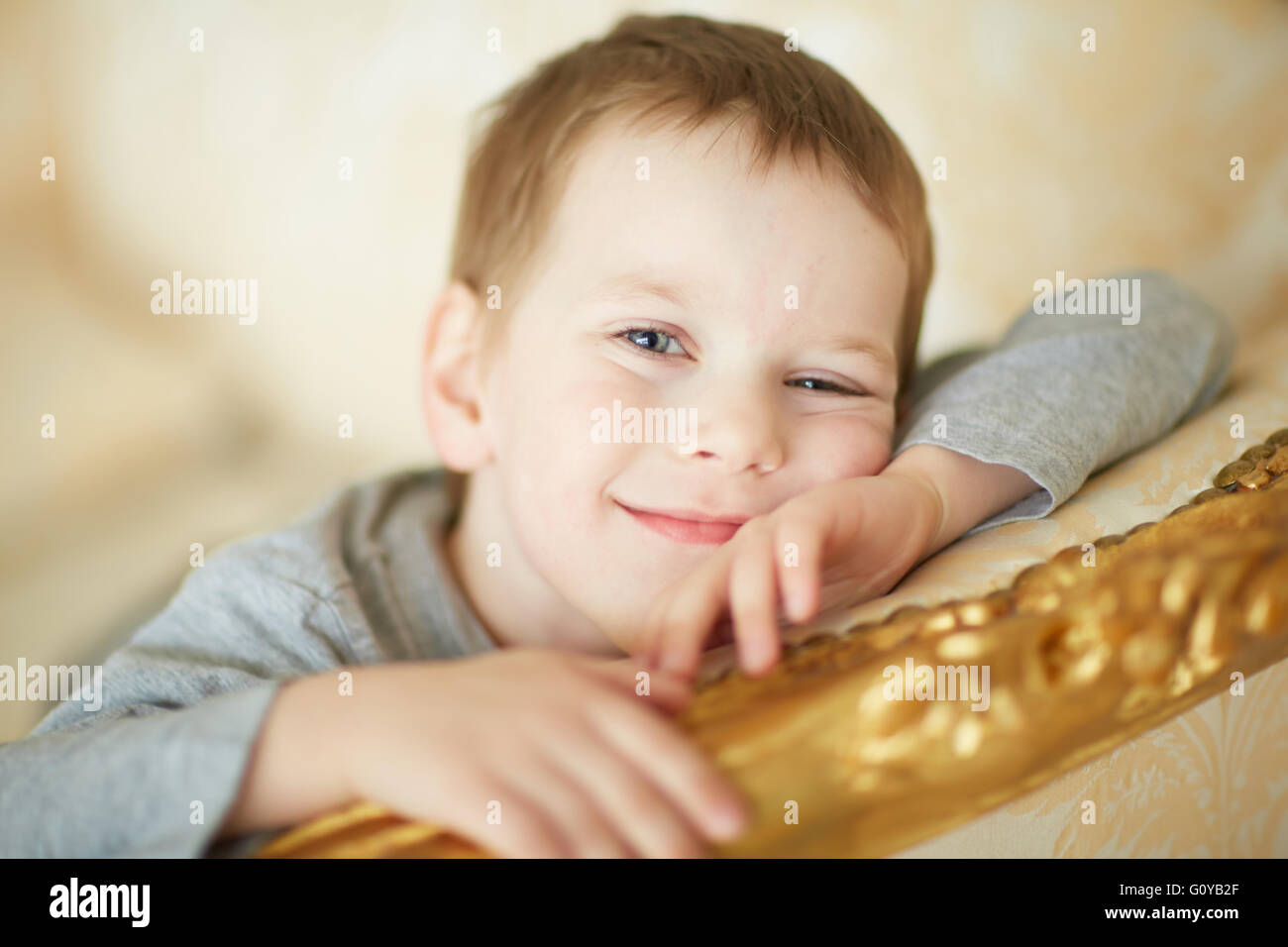 nice boy smiling Stock Photo - Alamy