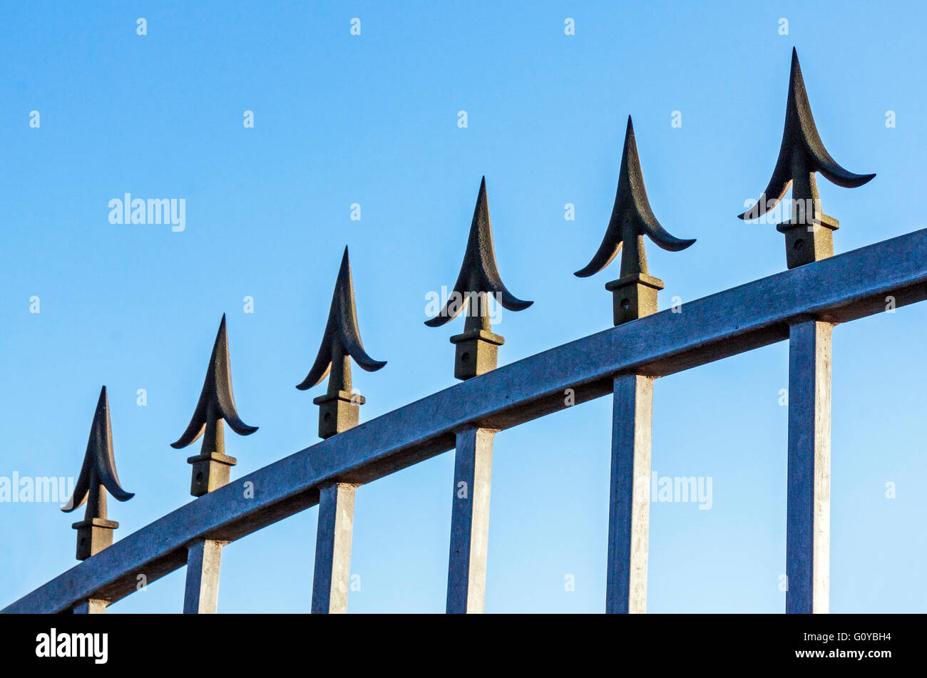 Wrought iron gate spike hi-res stock photography and images - Alamy